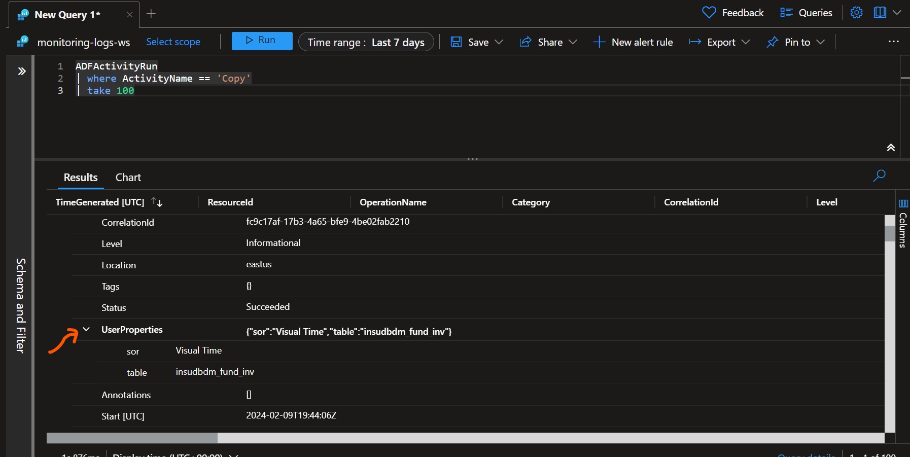 Logging parameters of ForEach Activity - Microsoft Q&A