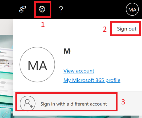 How do I log into the same organization's Sharepoint but under a ...