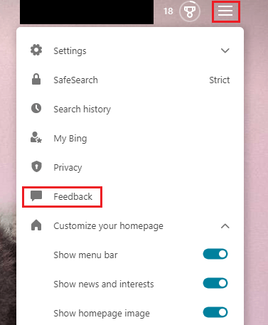 Rewards Points Breakdown Removed From Rewards.Bing Home Page ...