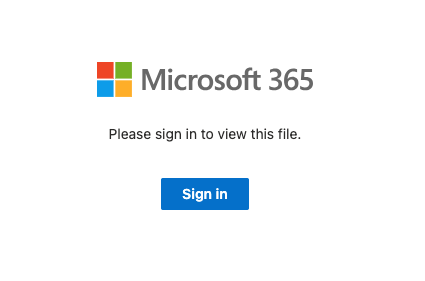 Embedded MS Excel showing Sign In in Iframe but can be accessible on Browser directly ...