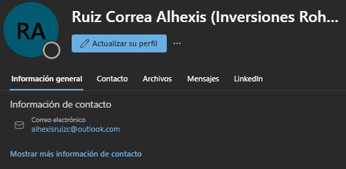 Problema con nombre para mostrar incorrecto en mi cuenta de Outlook ...