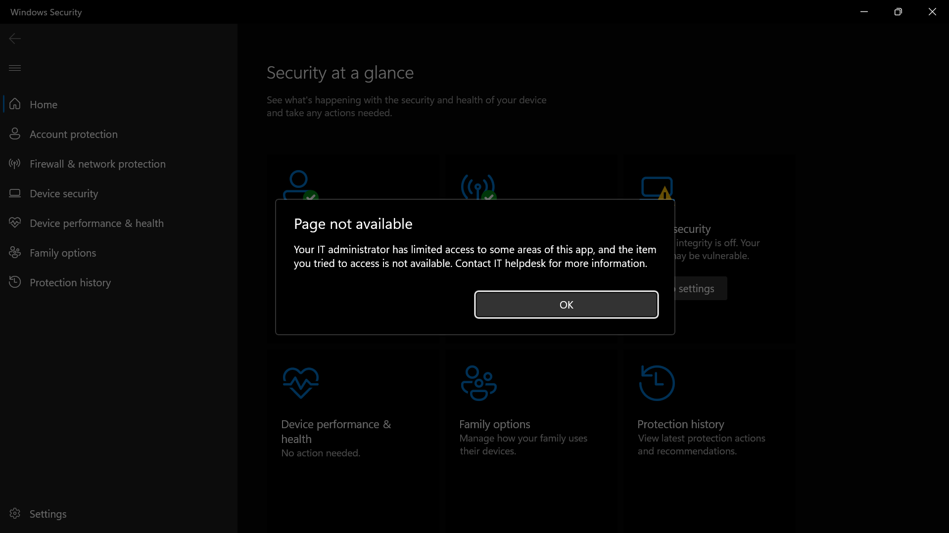 Restore Virus and Threat Protection in Windows 11 - Microsoft Q&A