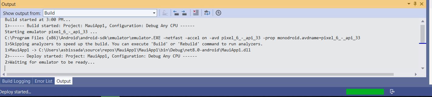 MAUI - Hello World does not run on Emulator - Microsoft Q&A