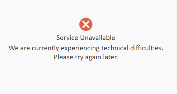 why am I getting "Service Unavailable" message when trying to install ...