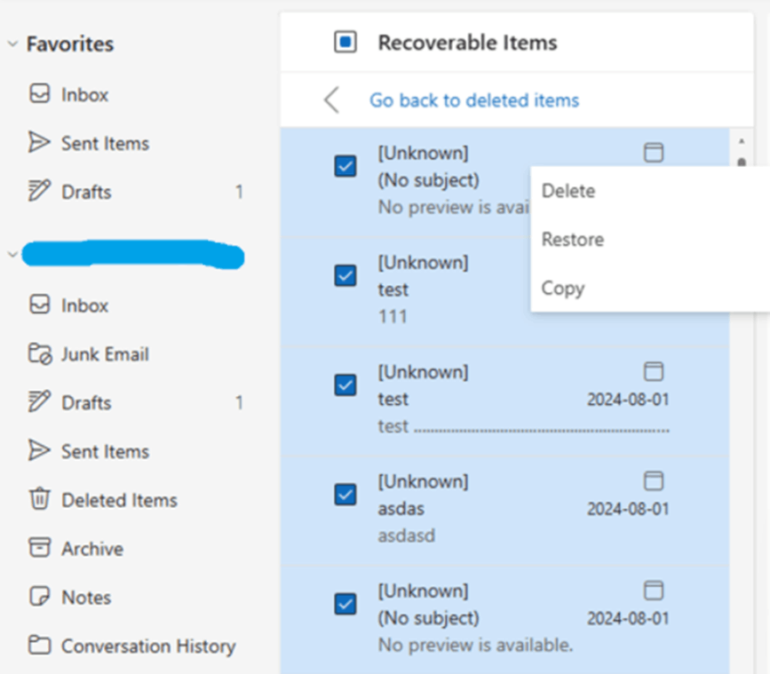 How to permanently delete "Recover items deleted from this folder" from outlook emails ...