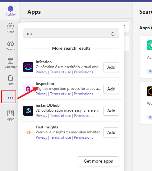 Is there an inspection app in teams anymore? - Microsoft Q&A