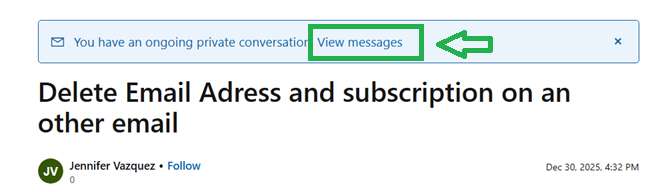 Delete Email Adress and subscription on an other email - Microsoft Q&A