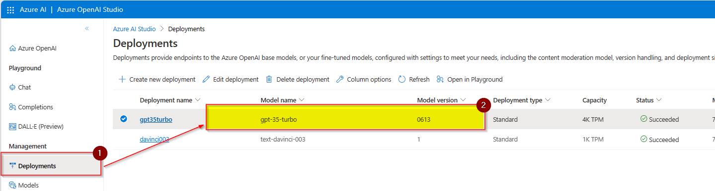 I have deployed GPT-4 model in Azure AI but it tells me it GPT-3 - Microsoft Q&A