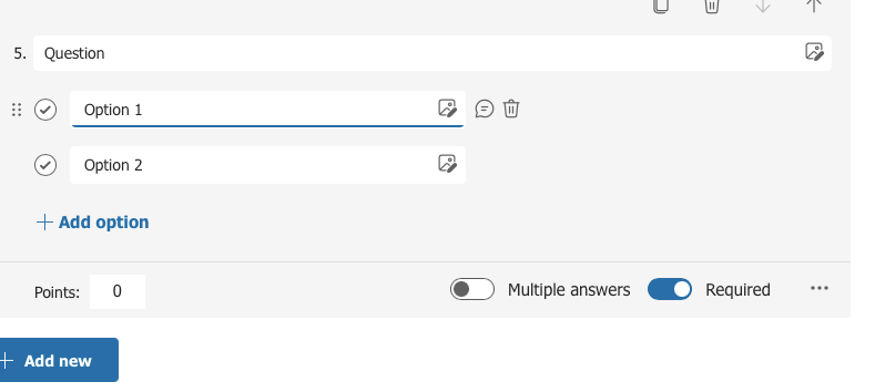 I cannot find how to select the correct answer in a quiz on Forms ...