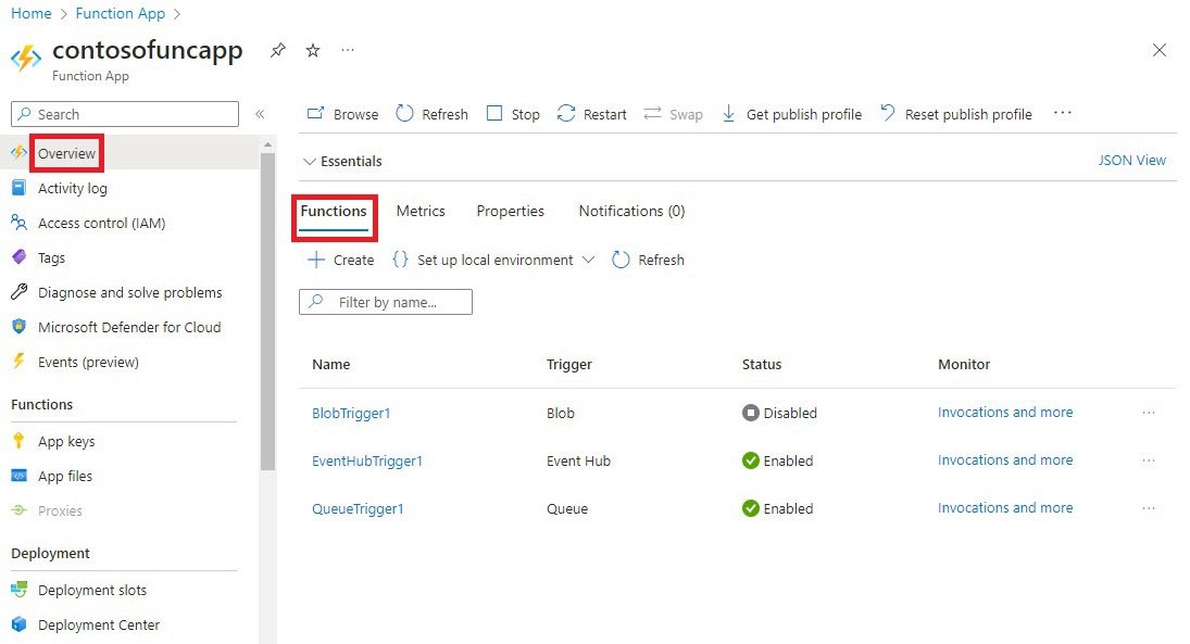 why functions tab is not showing in my function app - Microsoft Q&A why functions tab is not showing in my function app - Microsoft Q&A