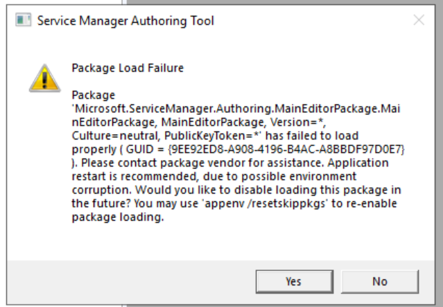 authoring tool 2019 Package load fail - Microsoft Q&A