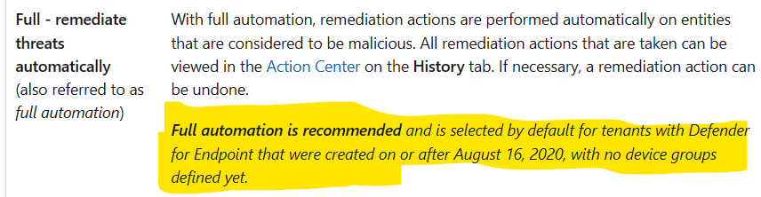 Microsoft Defender Endpoints - When creating or editing a device group ...