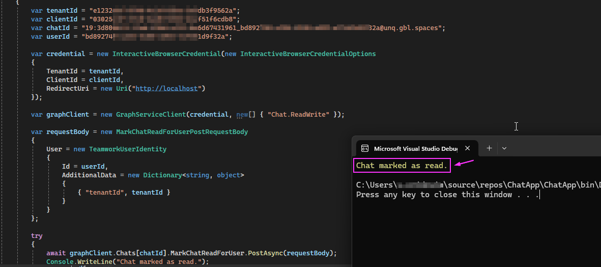 Graph API Chat Read Receipts - Microsoft Q&A