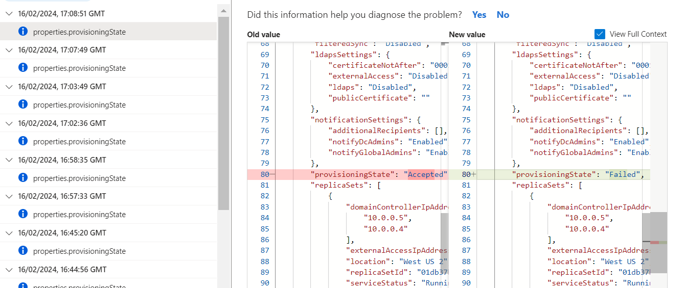 Unable to enable LDAPS on AzureADDS - Microsoft Q&A