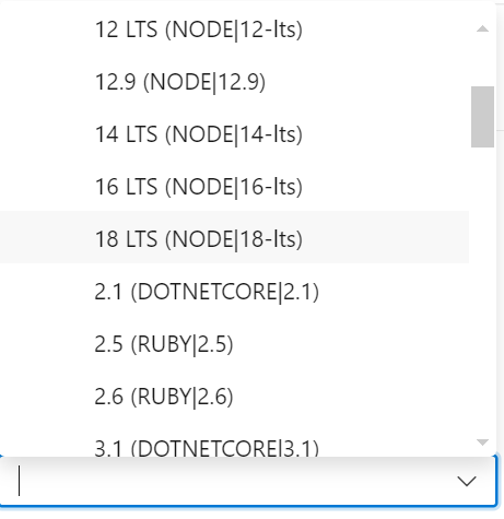 Problem setting node version of linux web application from Azure Pipeline - Microsoft Q&A