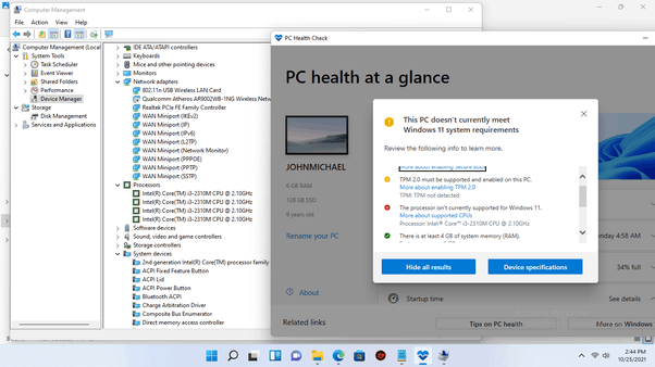 I'm Very Confused, Windows 11 requires 1 ghz processor with 2 cores, it ...