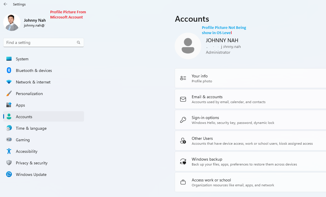 Microsoft Account Profile Picture is not shown on User Credential login ...