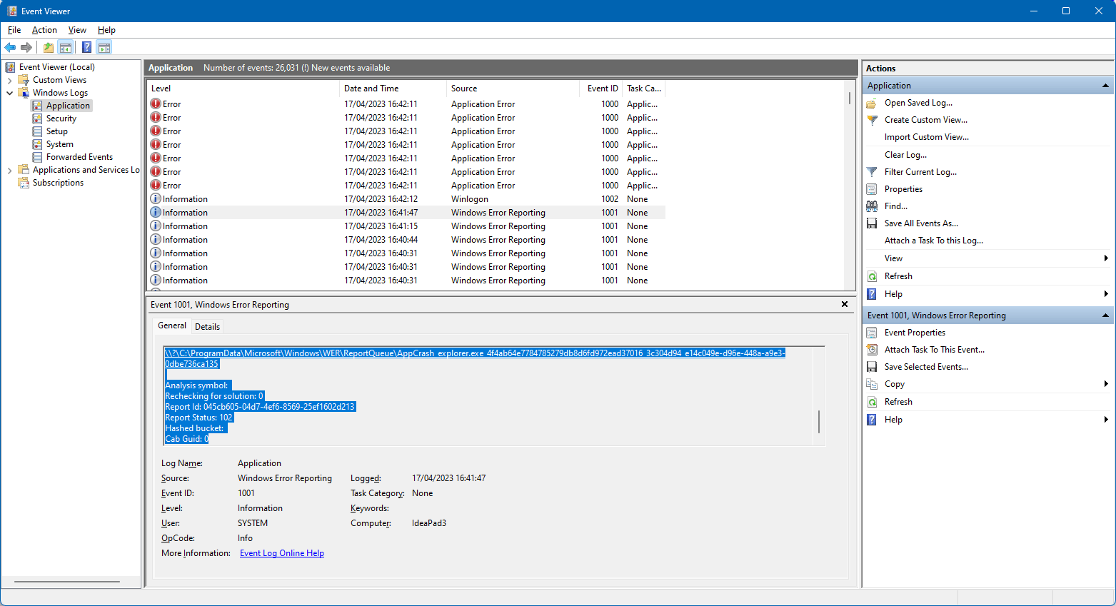 Windows 11 issue after 22H2 update :"The shell stopped unexpectedly and explorer.exe was ...