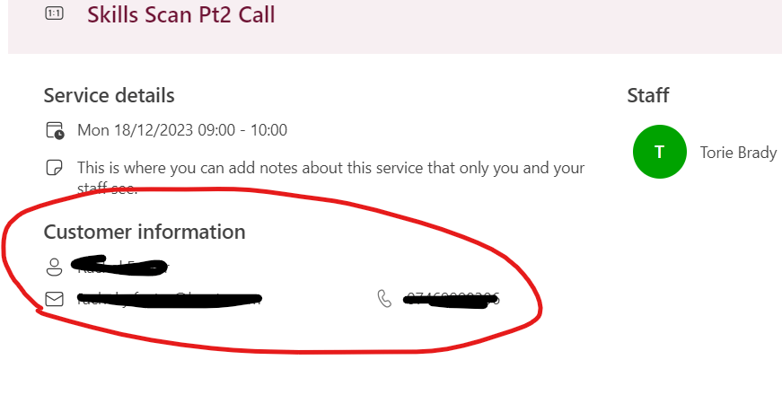 MS Bookings - 'No customers for this appointment' - Error with booking ...