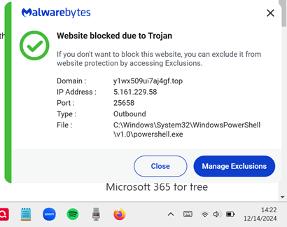 Trojan in Windows Powershell - Microsoft Q&A