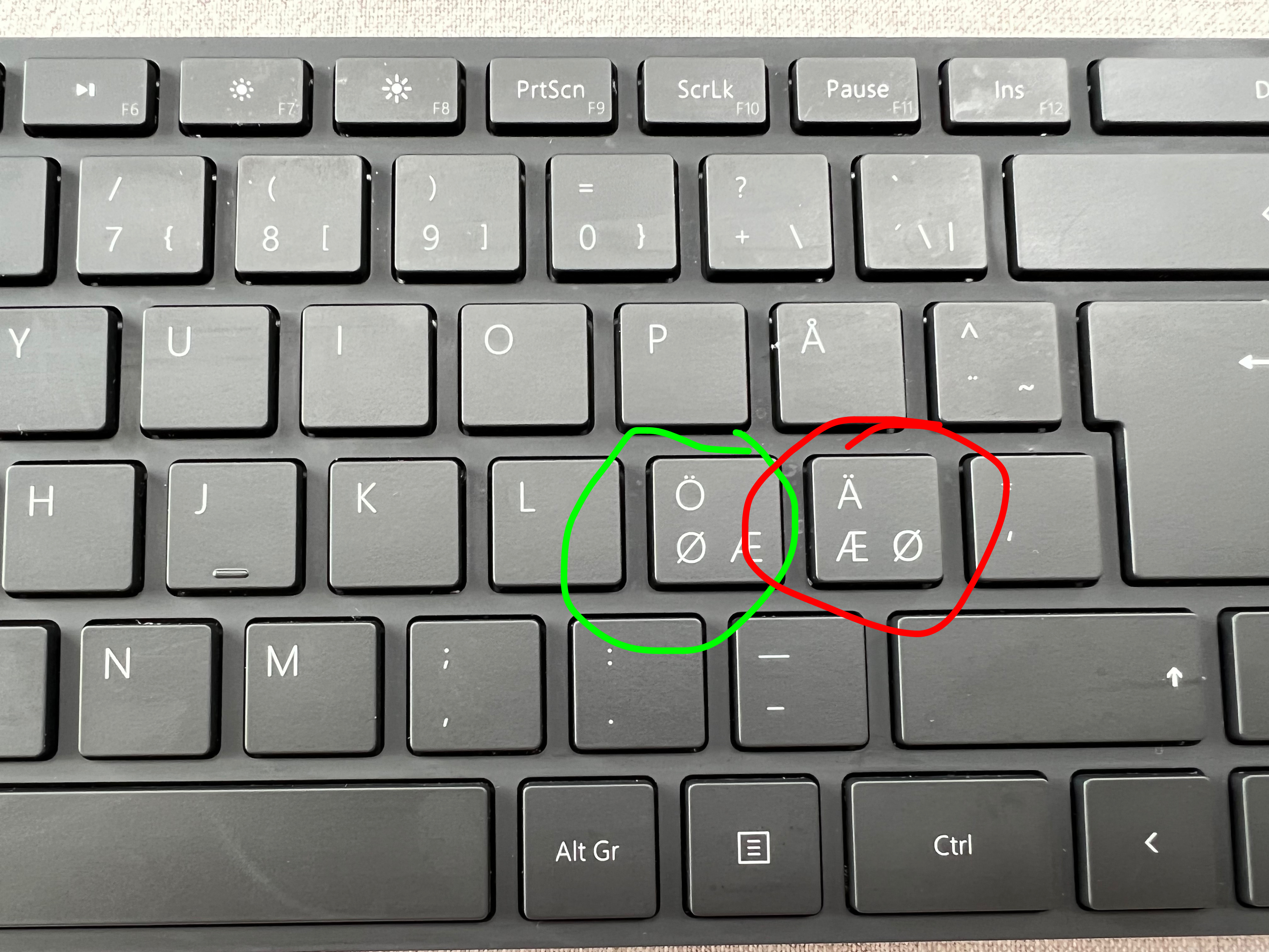 Microsoft Designer Bluetooth keyboard (Swedish version) 223392 ...