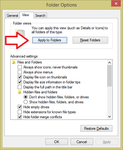 How is The Default Folder View Set in Windows 8/8.1? - Microsoft Q&A