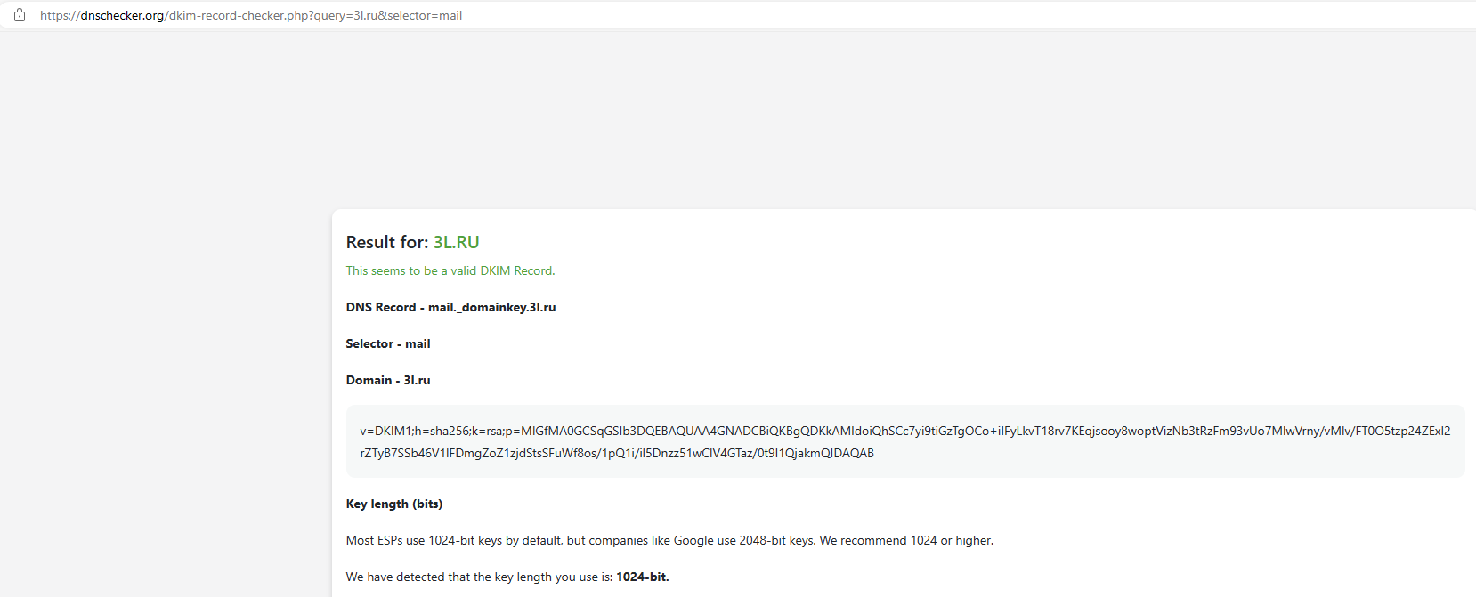 DKIM problem - Microsoft Q&A