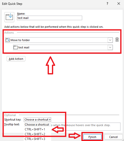 Outlook's "Move to" action shows recently moved folders - but not the ...