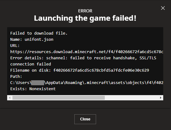 Minecraft launcher issue: Cannot verify files, cannot connect to services - Microsoft Q&A