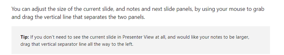 My speaker notes are not showing in Presenter View - Microsoft Q&A