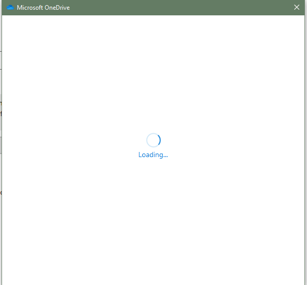 Endless loading after sign in to OneDrive - Microsoft Q&A