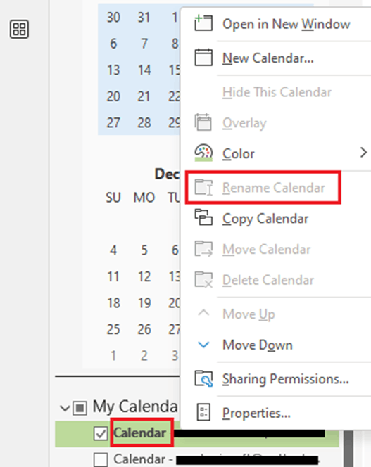 How do I change the name of my outlook Calendar? - Microsoft Q&A
