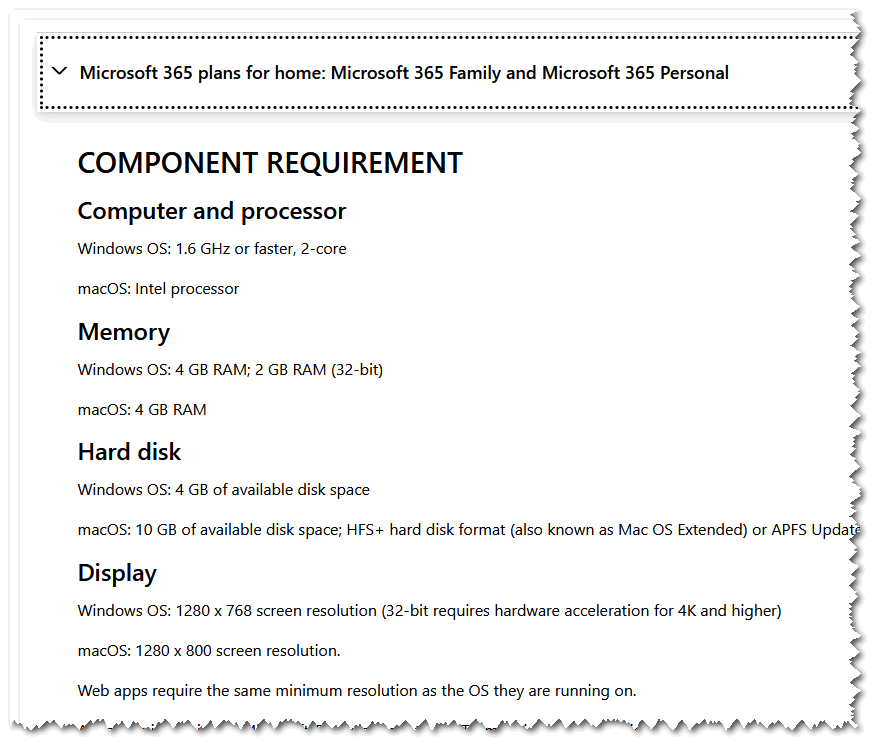 System requirements for Microsoft Office and Microsoft 365 - Microsoft Q&A