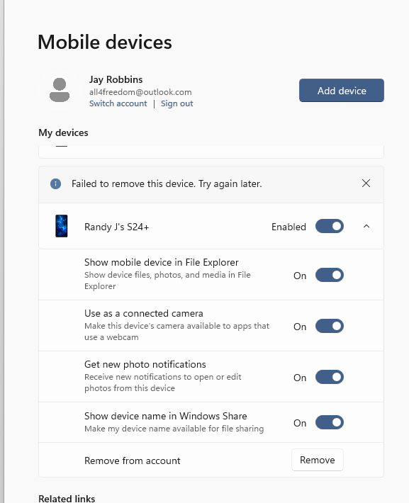 How do I fix the file syncing with Android and Windows 11 File Explorer ...
