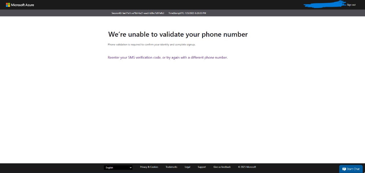 Azure App Service phone verification does not work - Microsoft Q&A