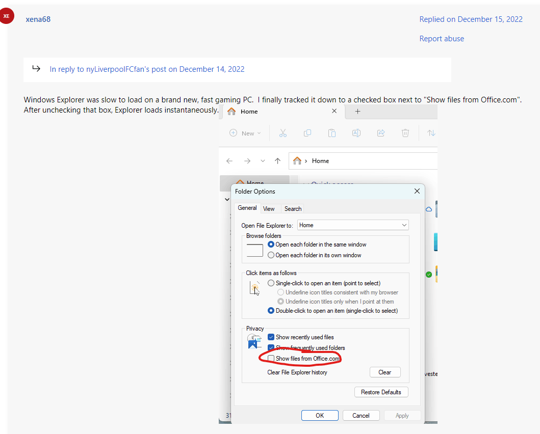 Tabbed File explorer sidebar takes a long time to load - Microsoft Q&A