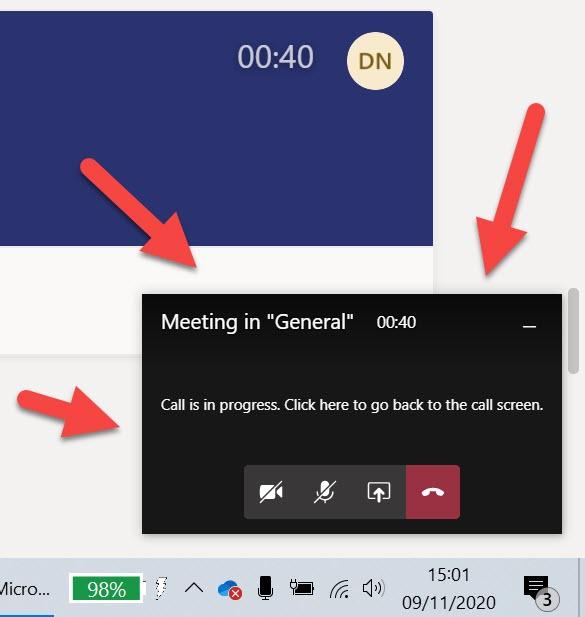 Teams incoming call dialog appears in background - Microsoft Q&A