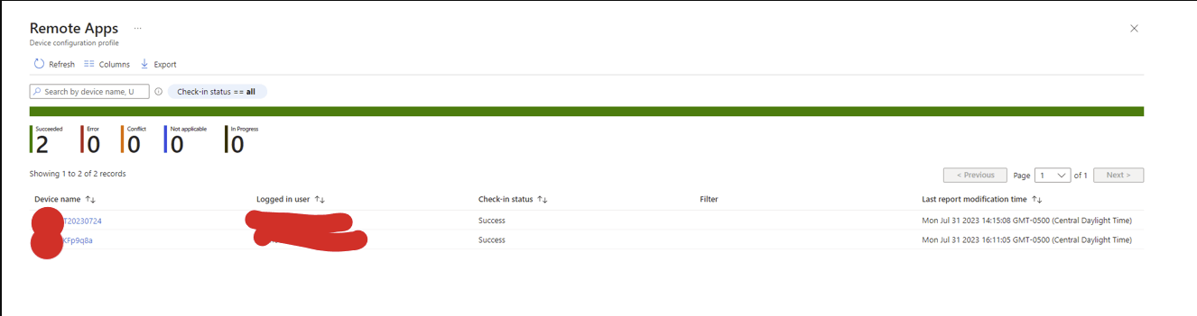 Intune Configuration Profile Says Successful But Setting Does Not Show