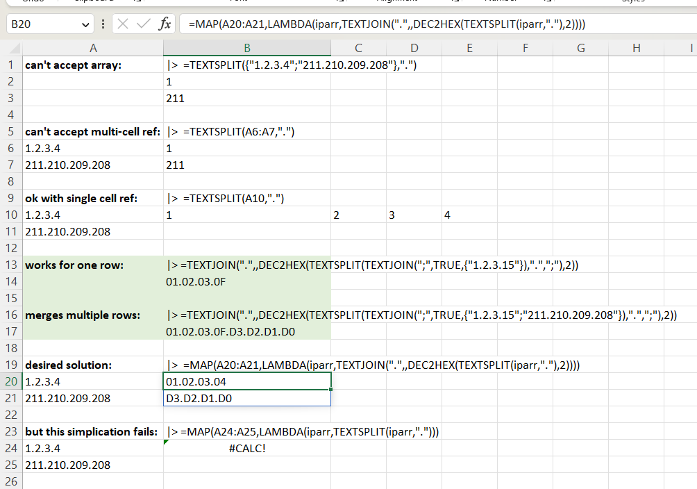 =TEXTSPLIT() of array not returning 2d array - Microsoft Q&A =TEXTSPLIT() of array not returning 2d array - Microsoft Q&A