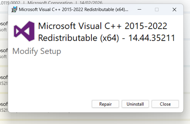 mfc140u.dll - Microsoft Q&A
