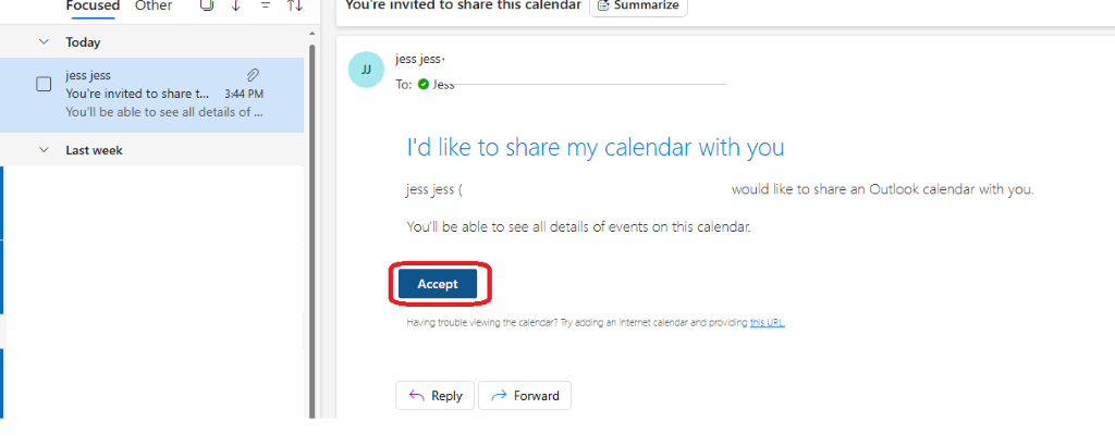 Can’t see shared calendar after accepting invitation in Outlook ...
