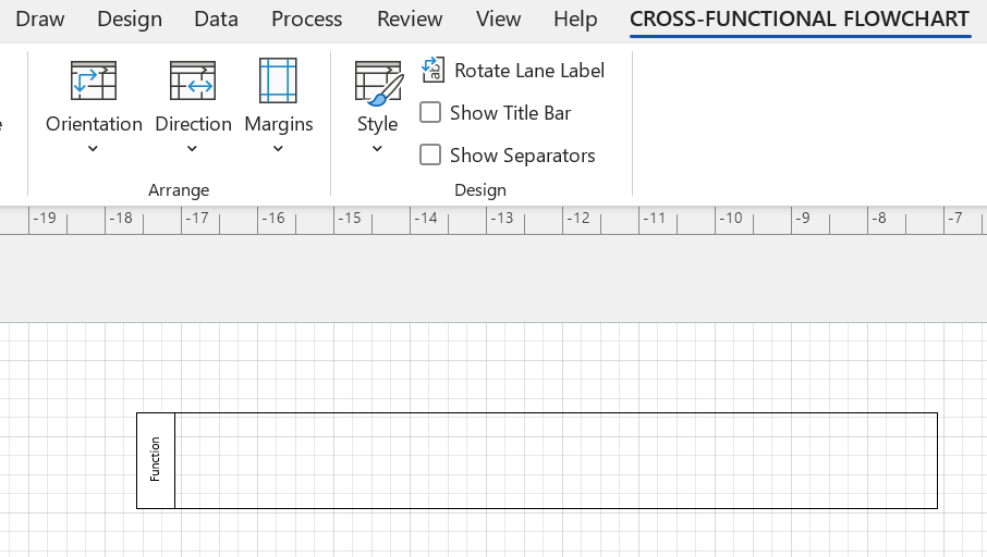 Is there a way to delete the Phase header in a cross-functional ...