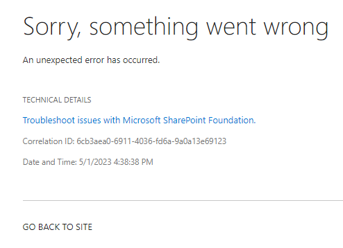 Correlation ID: 6cb3aea0-6911-4036-fd6a-9a0a13e69123 - Microsoft Q&A