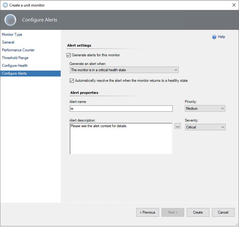 SCOM 2019 Unit monitor, static double threshold monitor not alerting ...