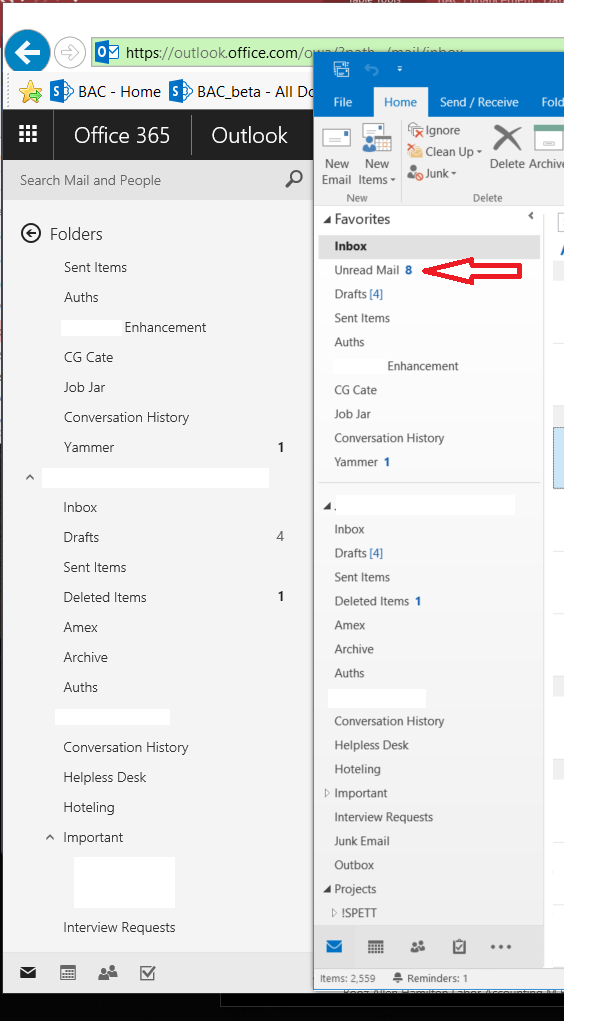 Outlook 365 unread mail folder across all folders. - Microsoft Q&A