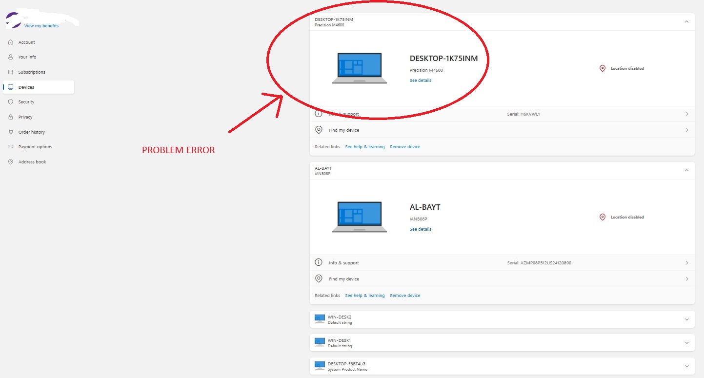 remove device from my microsoft account not working - Microsoft Q&A