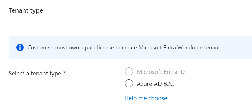 Unable to create Tenant - Microsoft Q&A Unable to create Tenant - Microsoft Q&A