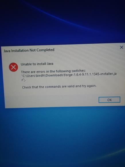 Java won't fully install - Microsoft Q&A