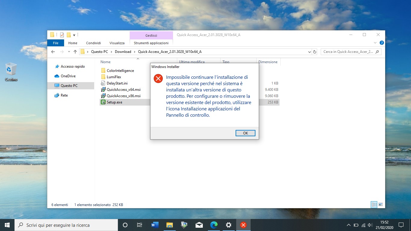 Installare Acer Quick Access - Microsoft Q&A