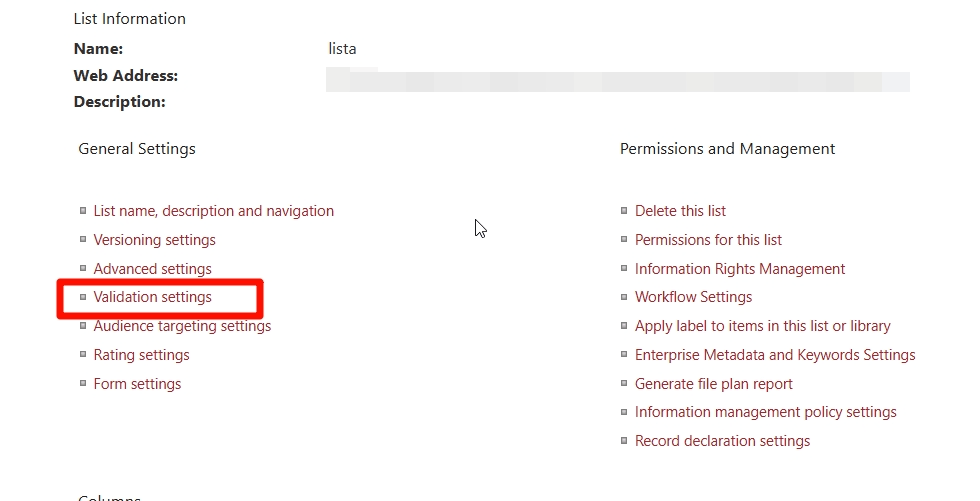 SharePoint - How to correctly enter formulas for column validation in a list? - Microsoft Q&A